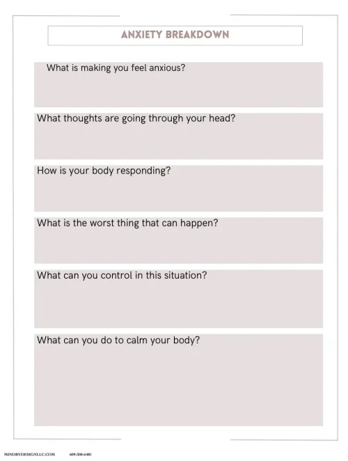 Therapy Worksheets & Mental Health Resources For Self-Help